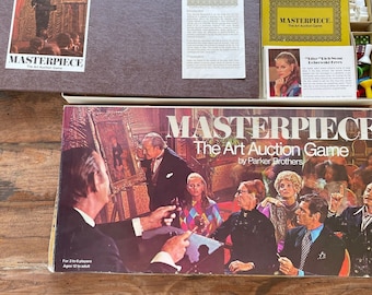 Masterpiece the Art Auction Game Board Game 1970 Parker Brothers - Etsy