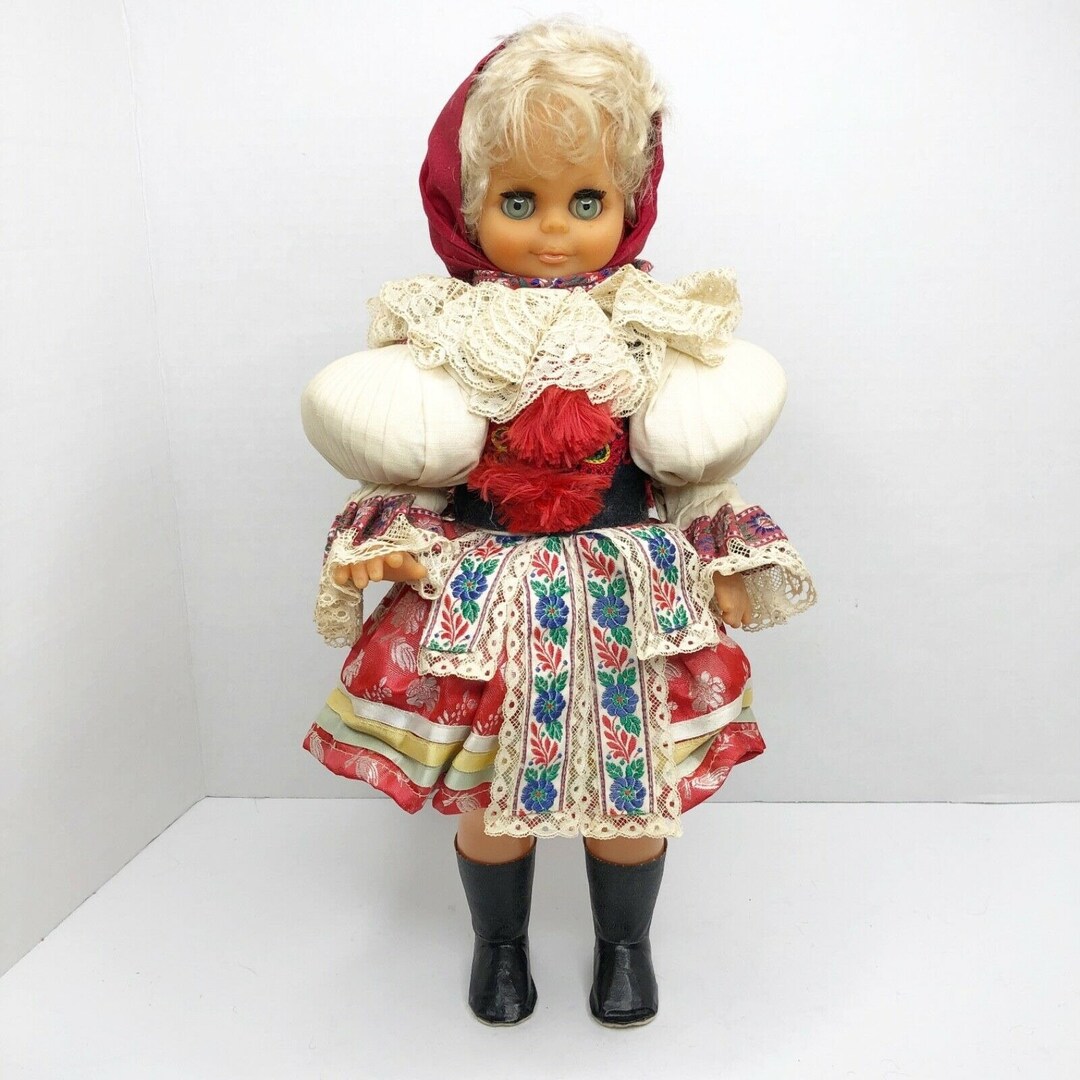 Rare 1970s USSR Vintage Soviet Russian Plastic Girl Doll 18 Native ...