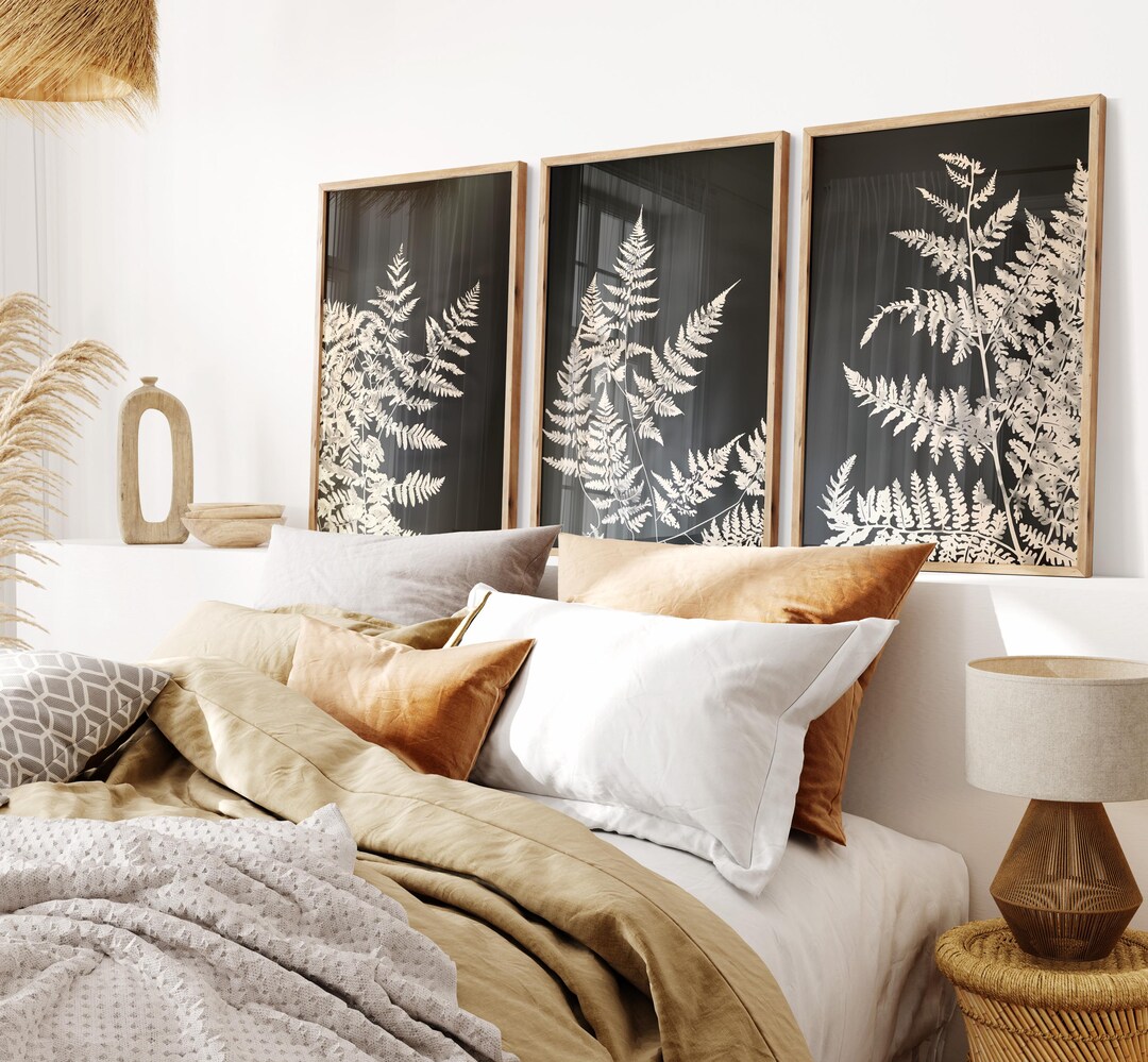 Fern Leaf Print Set: Modern Farmhouse Botanical Wall Art - Etsy