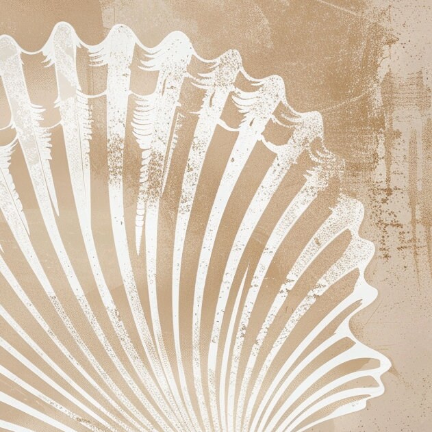 Coastal Wall Art, Boho Decor, Seashell and Starfish , Minimalist Wall ...