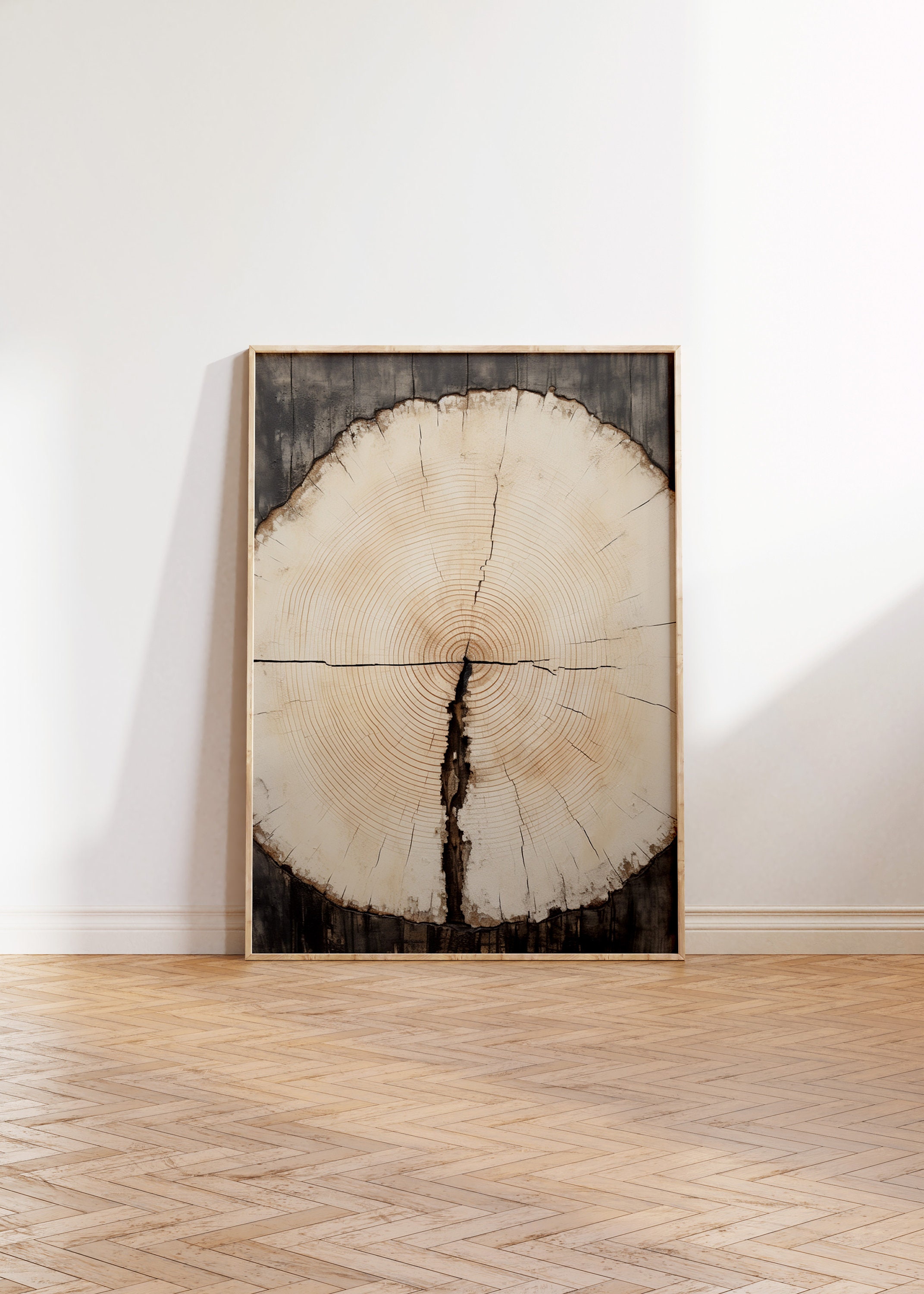 Tree Ring Art, Rustic Tree Rings, Vintage Wood Prints, Abstract Art ...
