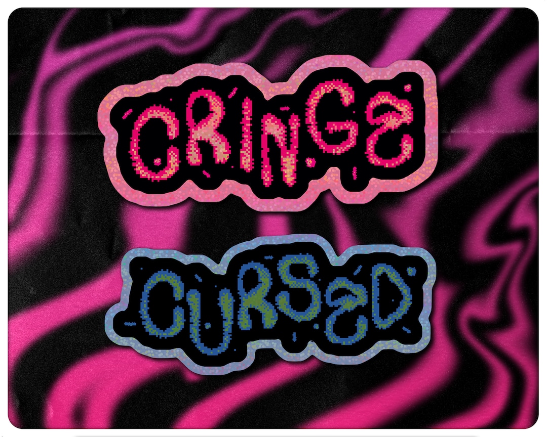 Cringe & Cursed / Stickers - Etsy