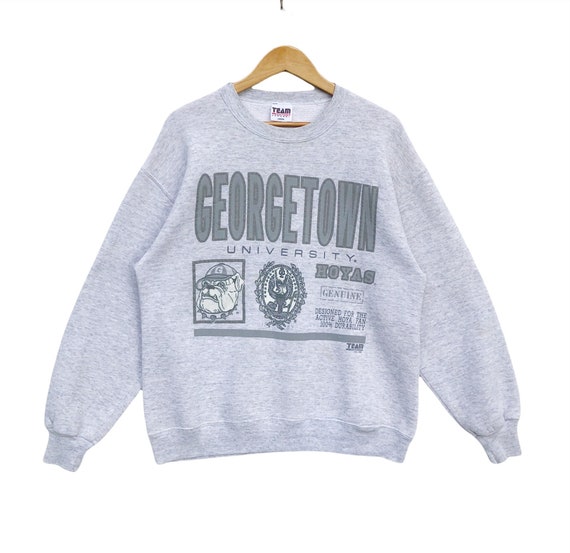 Vintage 90s Georgetown University College Crewneck Men's Clothing ...