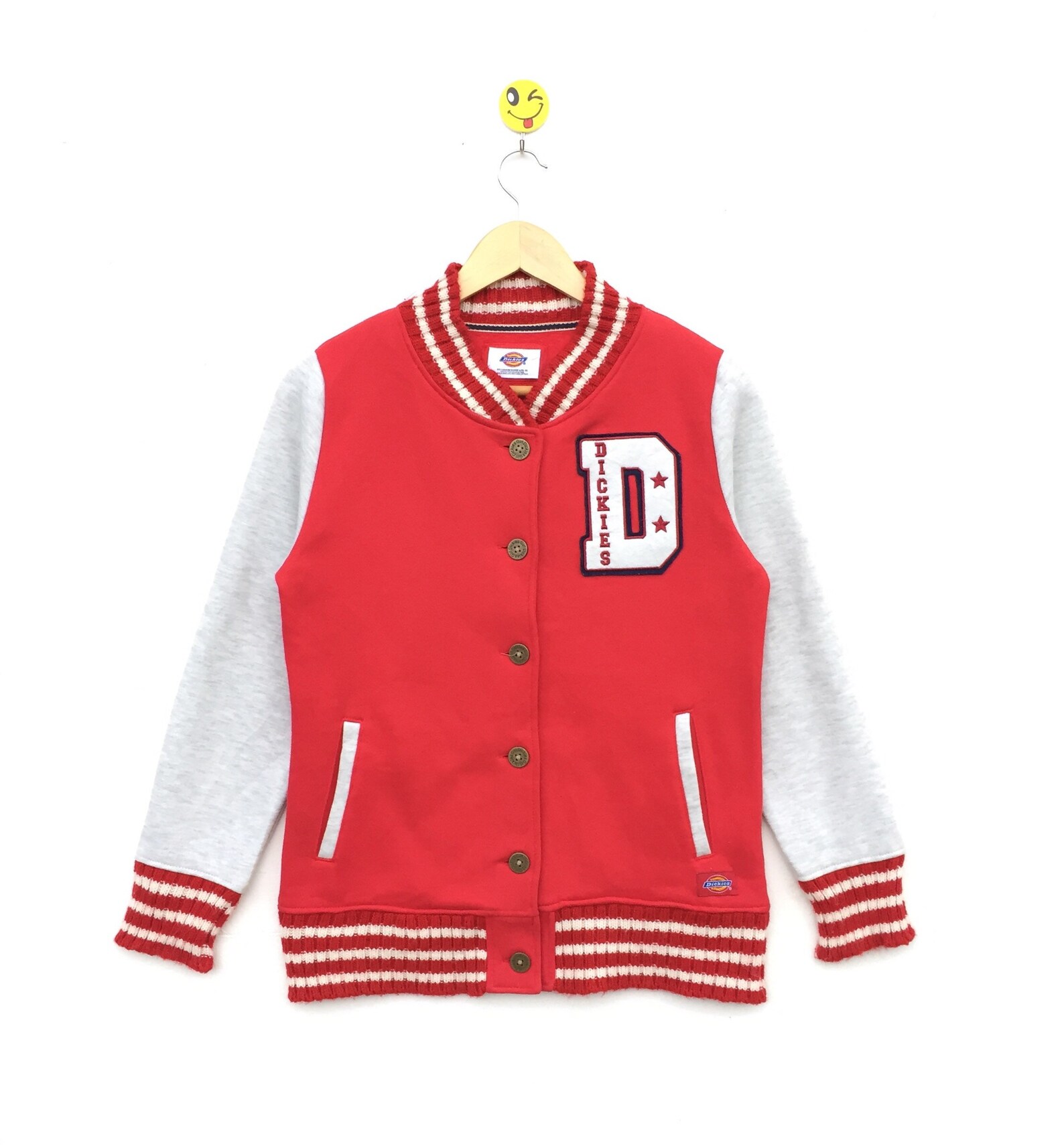 RARE Dickies / Dickies varsity jacket in nice Red colour | Etsy