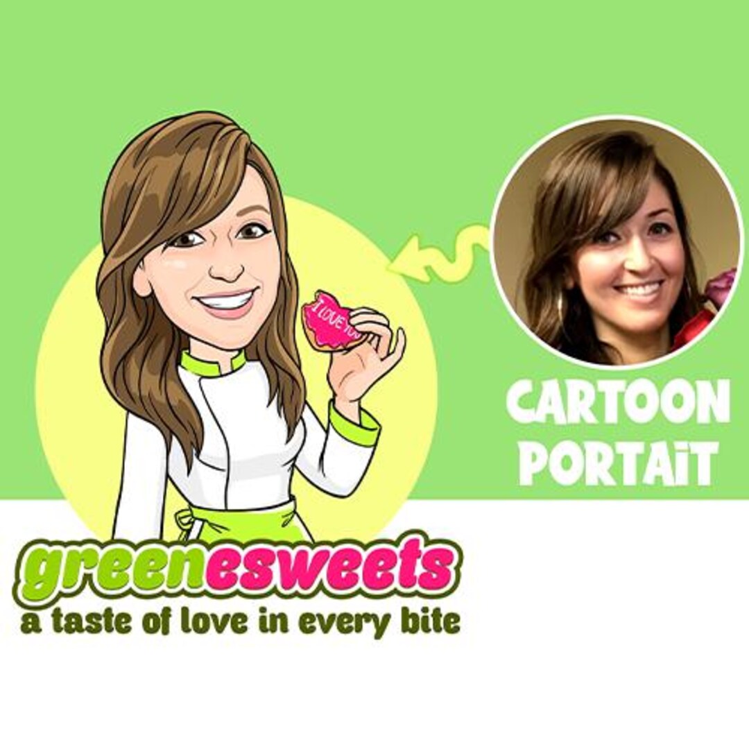 Custom Cartoon Portrait Logo, Personalized Business Character Design ...