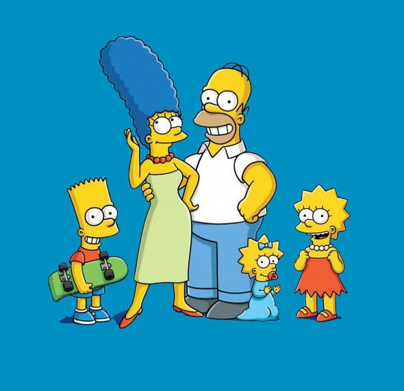 Custom Simpsons Portrait custom Portrait Yellow Character | Etsy