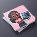 Download Cute Cartoon Girl Programmer, Cute Girl Cartoon With Laptop ...