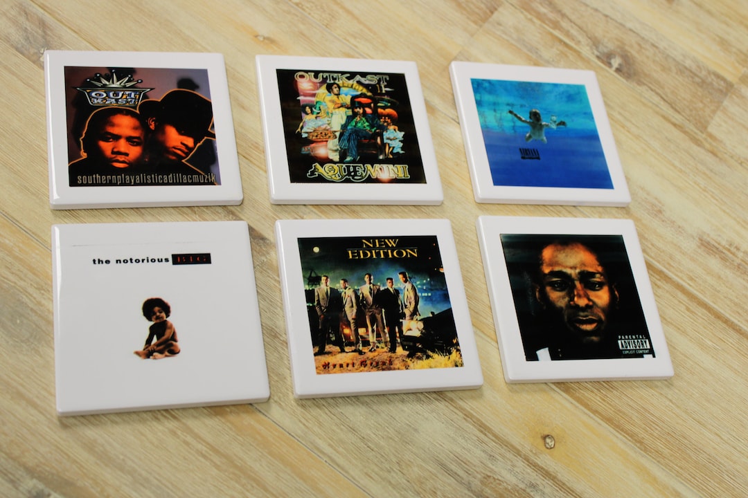Musical Album Drink Coasters - Etsy