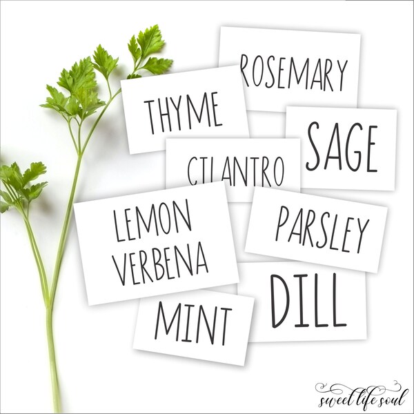 Herb Labels - Etsy