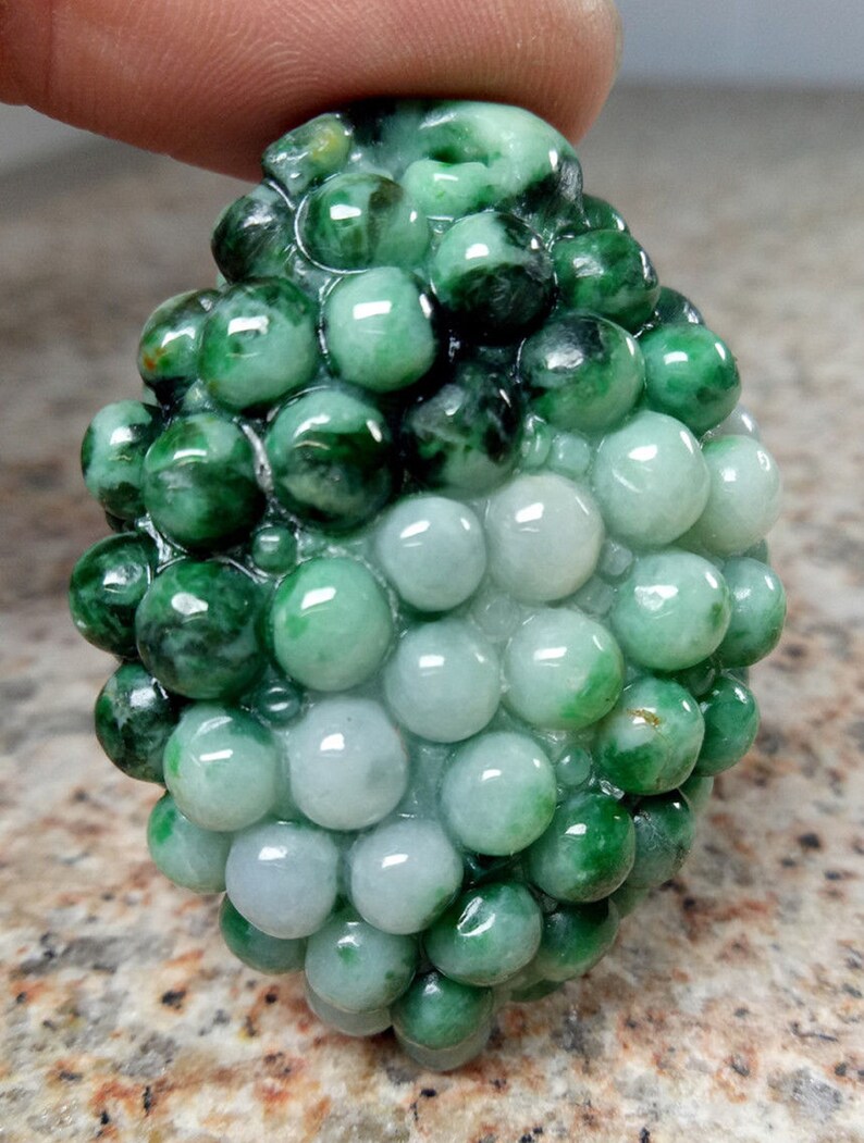Certified Deep Green 100% Natural A Jade Jadeite Hand-carved - Etsy