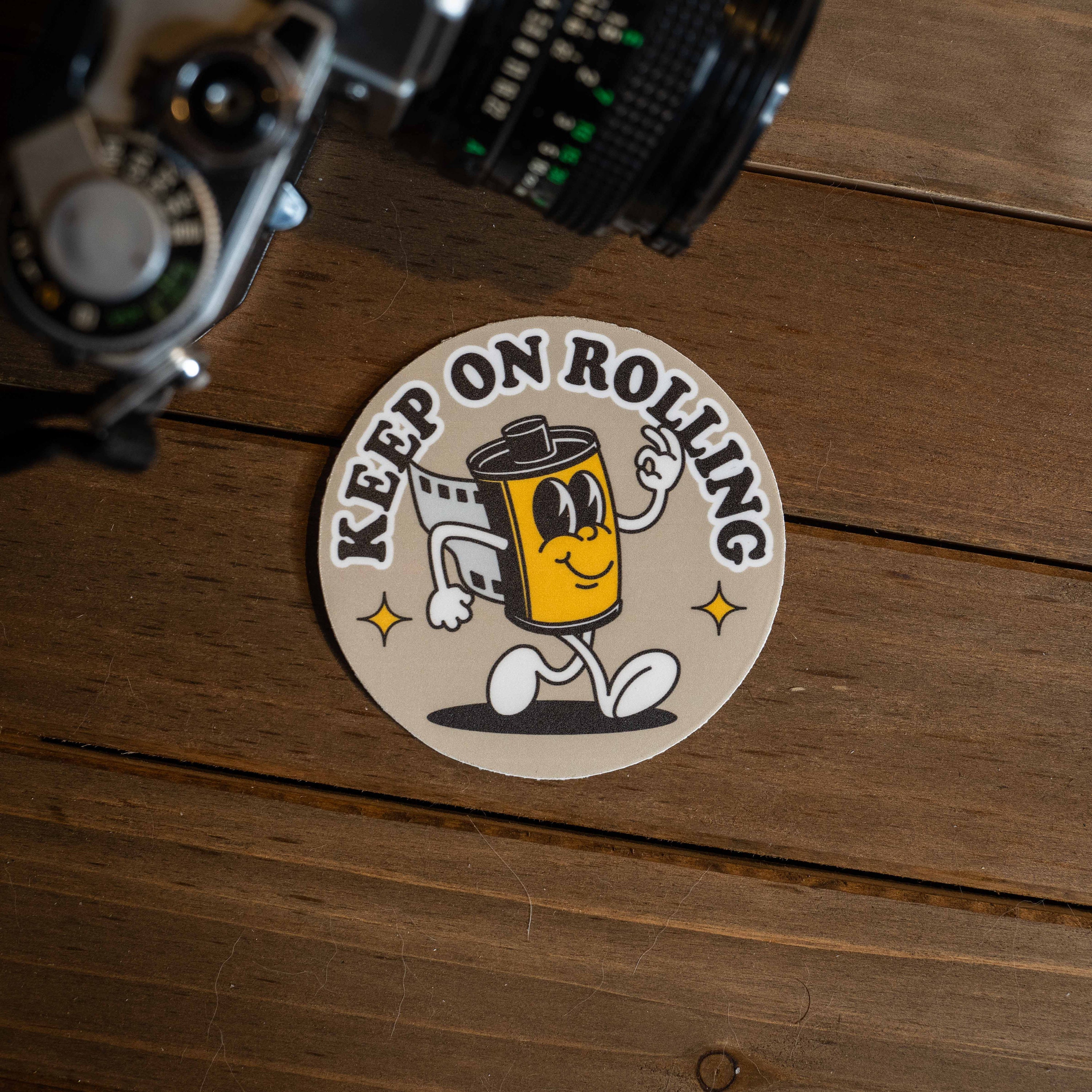Keep on Rolling Camera Film Sticker - Vintage Film Camera Sticker ...