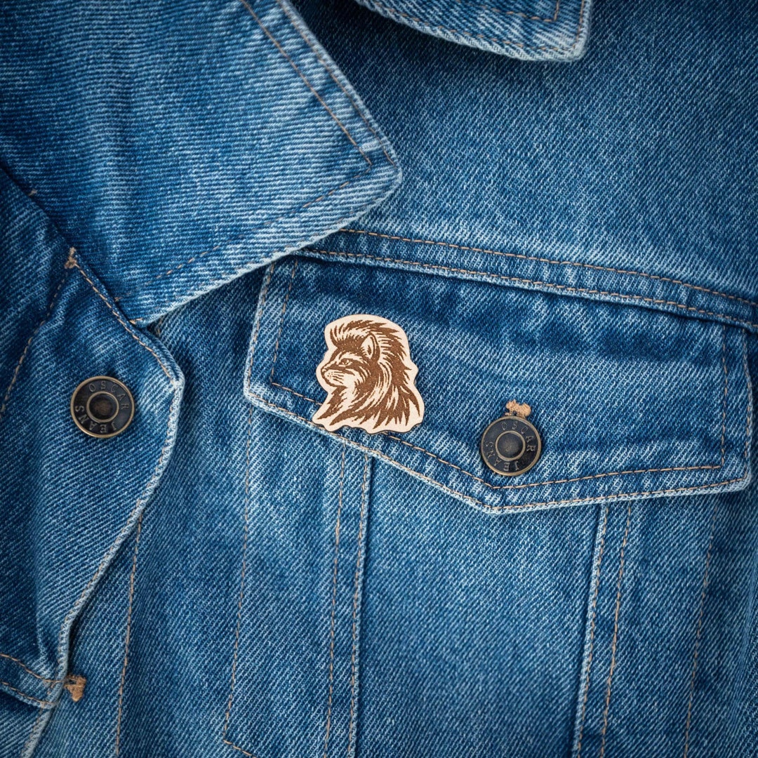 Mullet Cat Wooden Lapel Pin, Beautiful Wooden Lapel Pin, Morgan Wallen ...