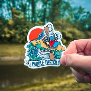 Paddle Faster Kayak Sticker Kayaking Sticker Kayak Decal - Etsy