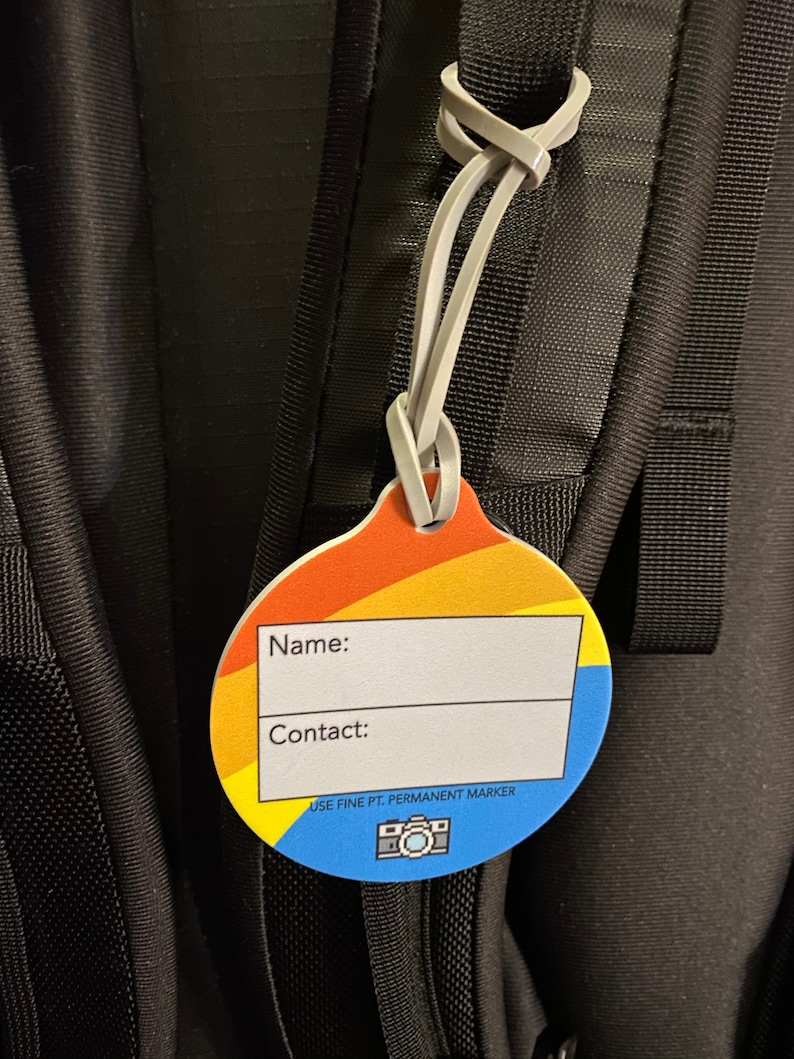 Photography Bag Tag Camera Luggage Tag Photography Camera | Etsy