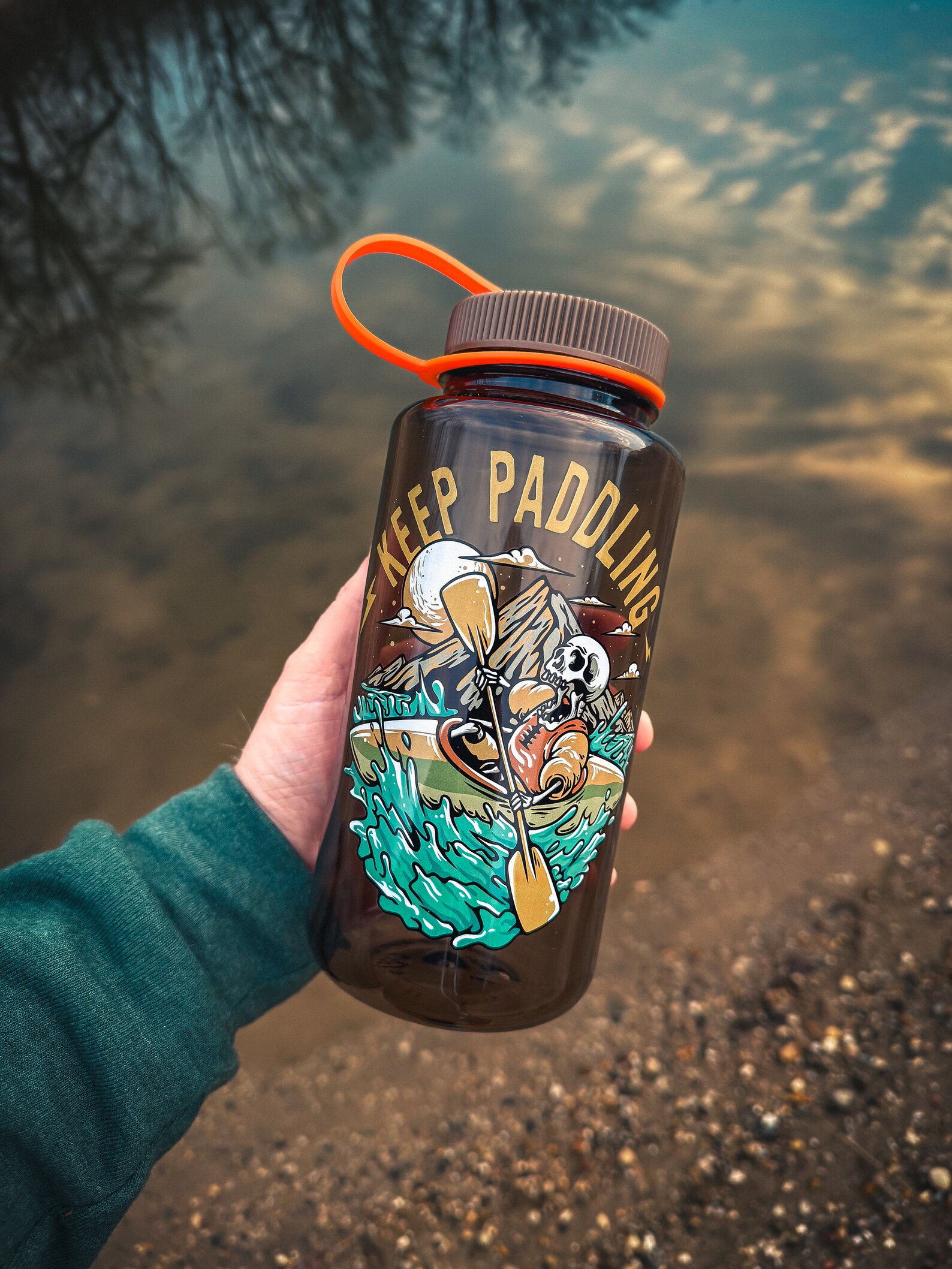 Kayaking Nalgene 32oz Water Bottle, Kayaking Water Bottle Gift, Keep ...