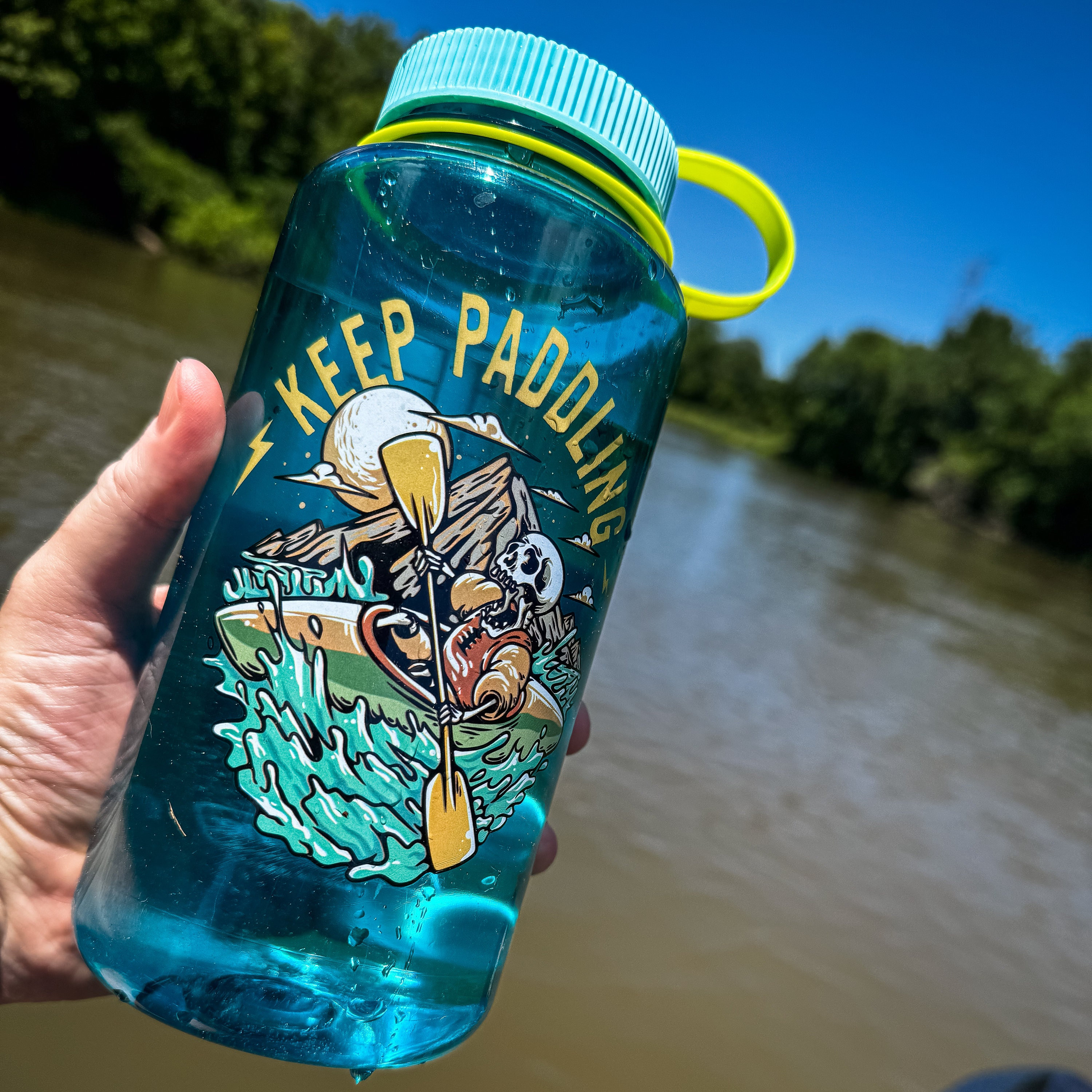 Kayaking Nalgene 32oz Water Bottle, Kayaking Water Bottle Gift, Keep ...
