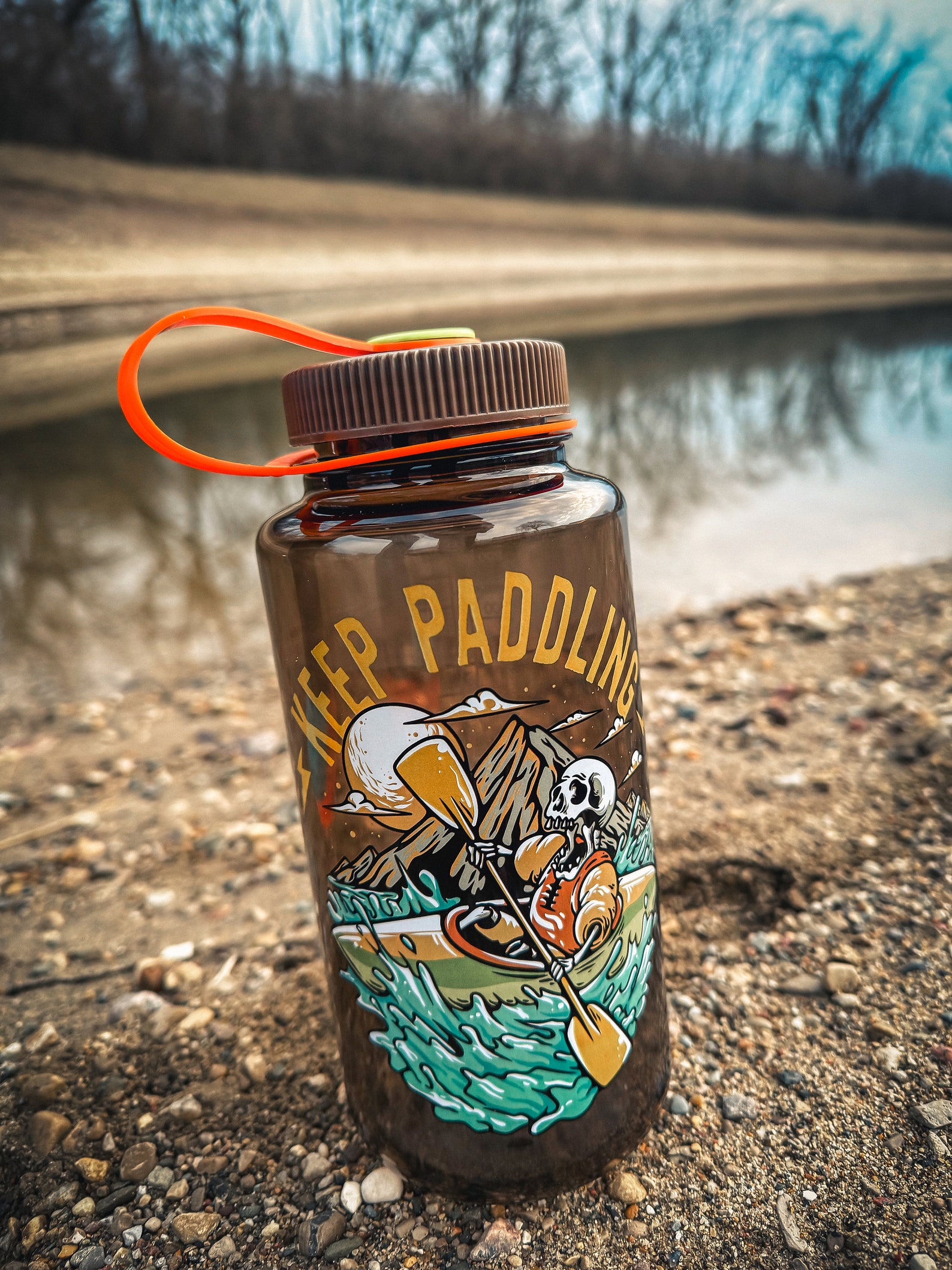 Kayaking Nalgene 32oz Water Bottle, Kayaking Water Bottle Gift, Keep ...