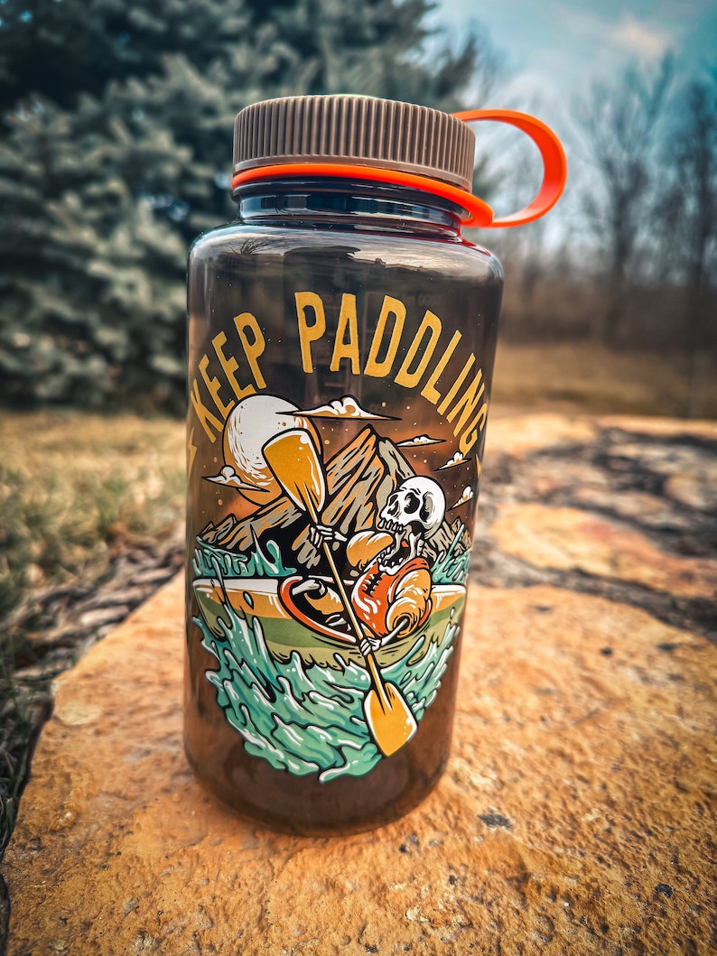 Kayaking Nalgene 32oz Water Bottle, Kayaking Water Bottle Gift, Keep ...