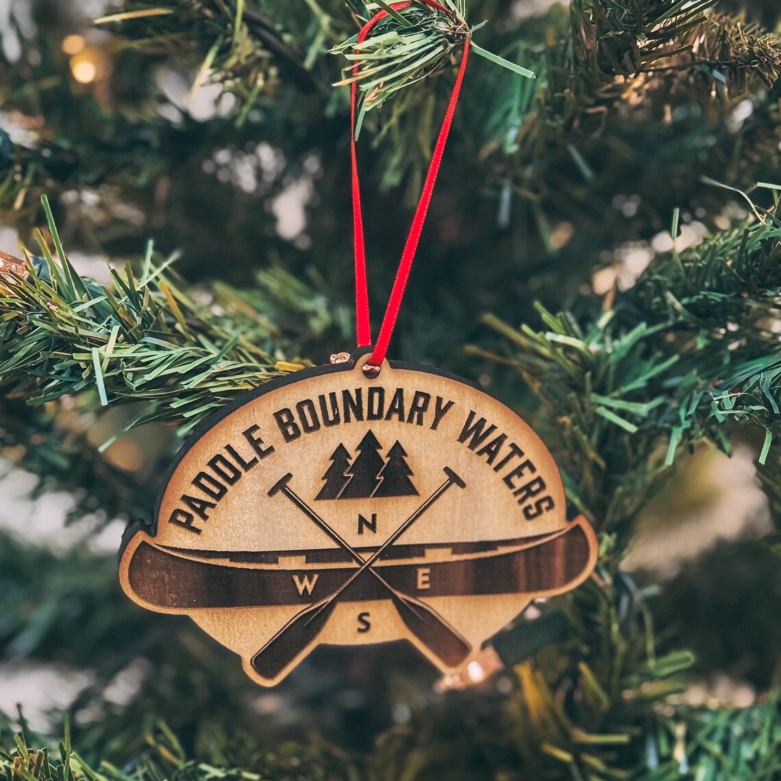 Paddle Boundary Waters Canoeing Wooden Ornament, Homemade Wooden ...