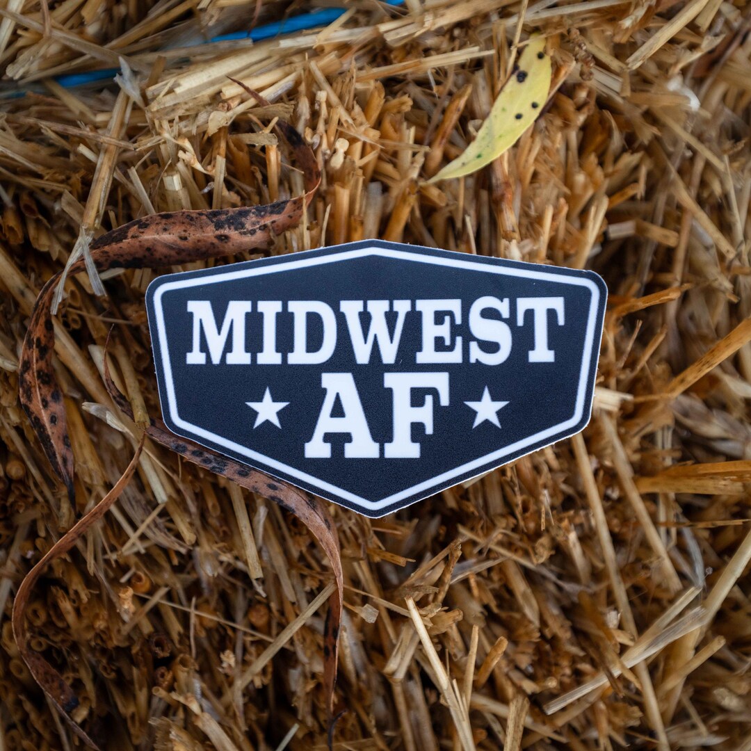 Midwest AF Sticker: Funny Laptop, Water Bottle Vinyl Decal - Etsy