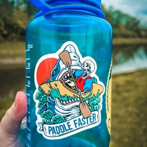 Paddle Faster, Kayak Sticker, Kayaking Sticker, Kayak Decal, Water ...