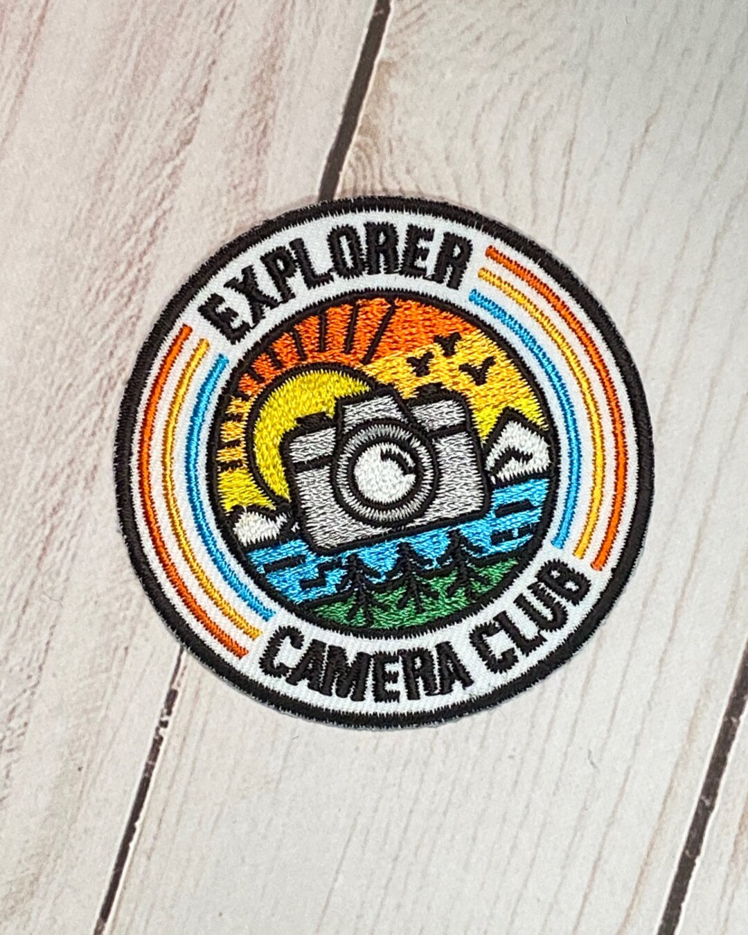 Explorer Camera Club - Camera - Photography Embroidered Patch ...