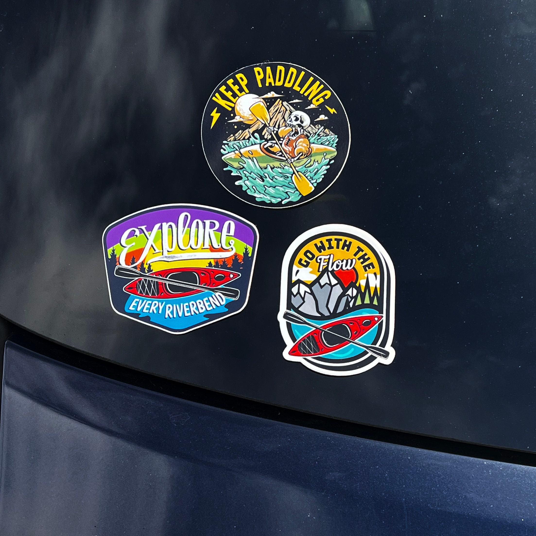 Paddling Sticker Set, Kayaking Sticker Set, SUP Stickers, Canoe ...