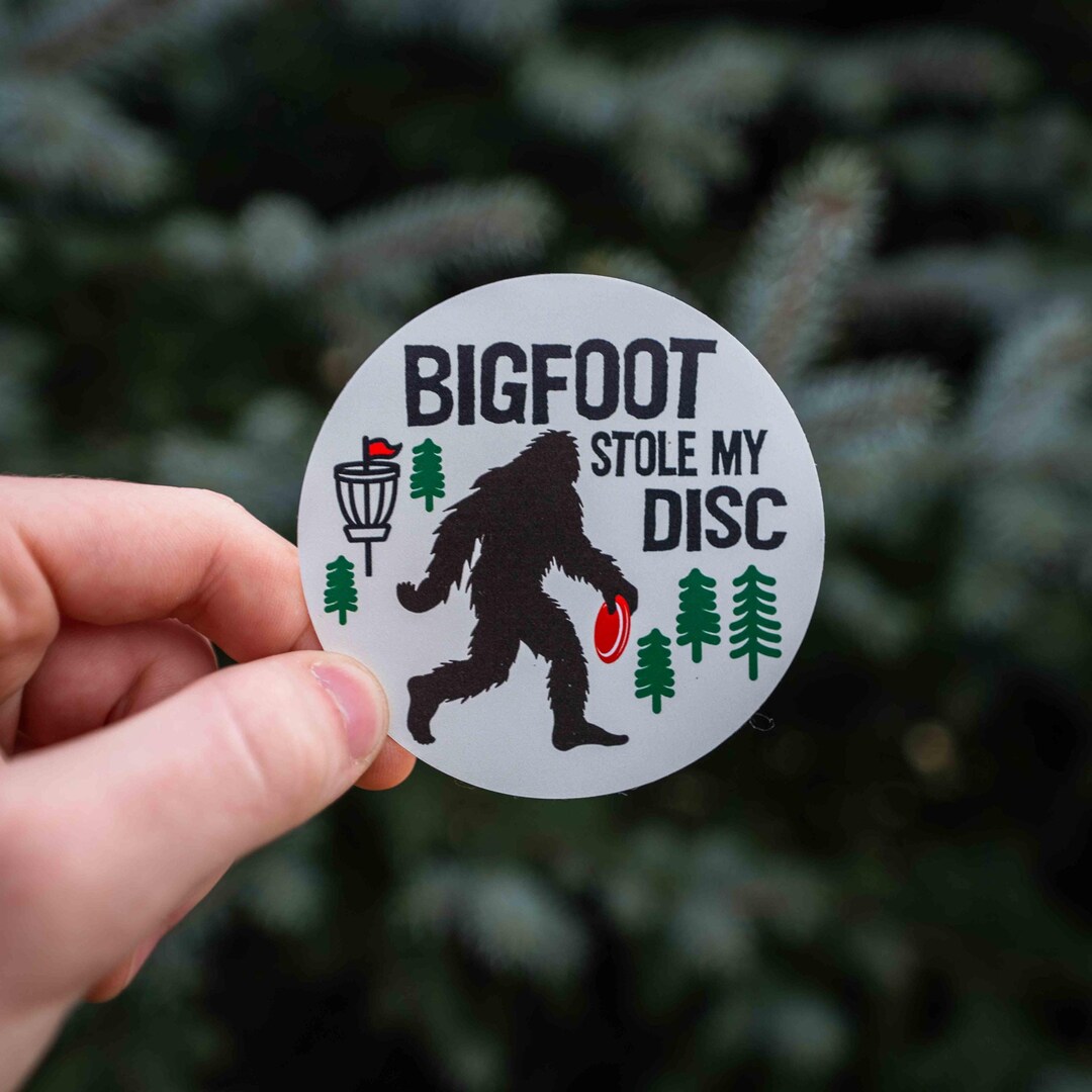 Disc Golf Sticker, Bigfoot Stole My Disc, Disc Golf Water Bottle ...