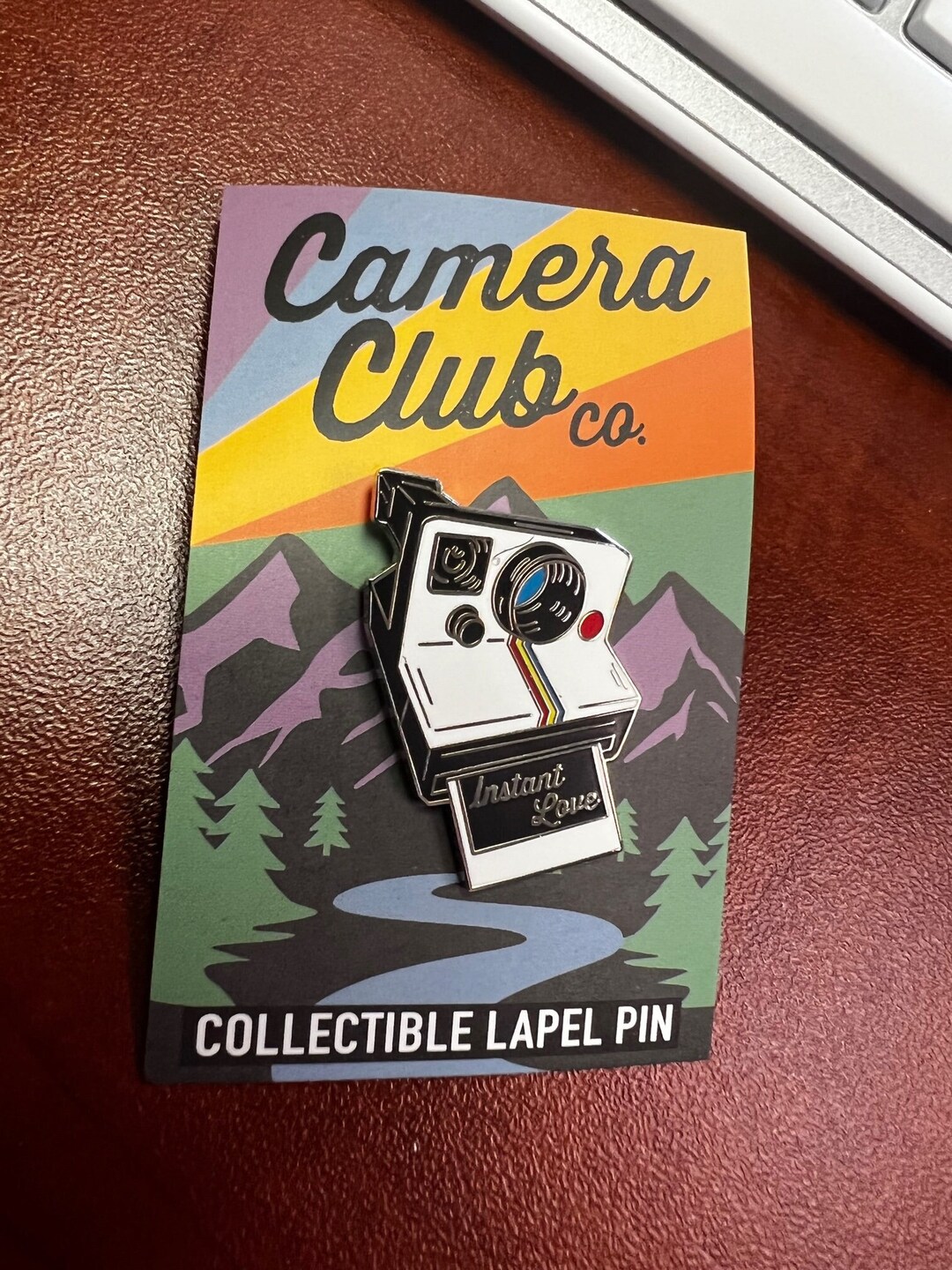 Polaroid Camera Enamel Lapel Pin, Photographer Camera Lapel Pin ...