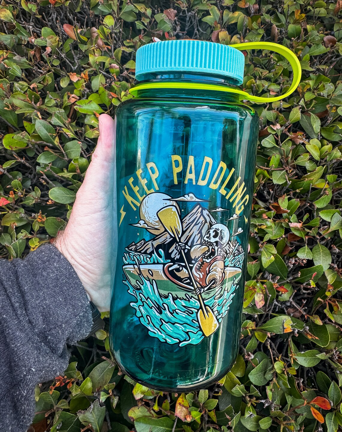 Kayaking Nalgene 32oz Water Bottle, Kayaking Water Bottle Gift, Keep ...