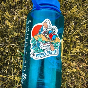 Paddle Faster, Kayak Sticker, Kayaking Sticker, Kayak Decal, Water ...
