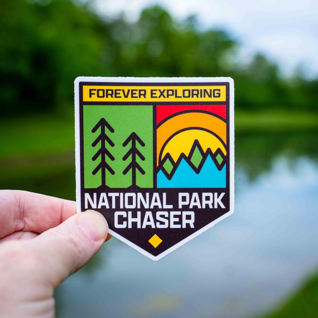 National Park Chaser Sticker: Waterproof Vinyl Decal for Water Bottle ...
