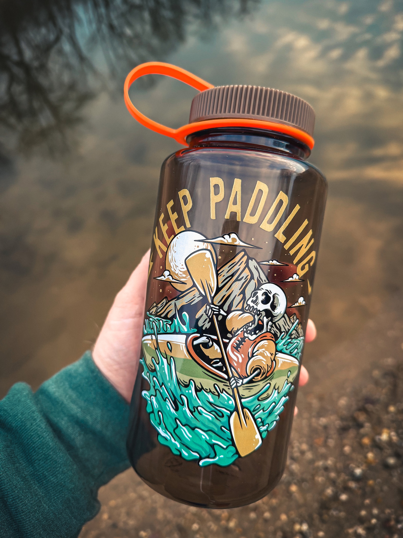 Kayaking Nalgene 32oz Water Bottle, Kayaking Water Bottle Gift, Keep ...