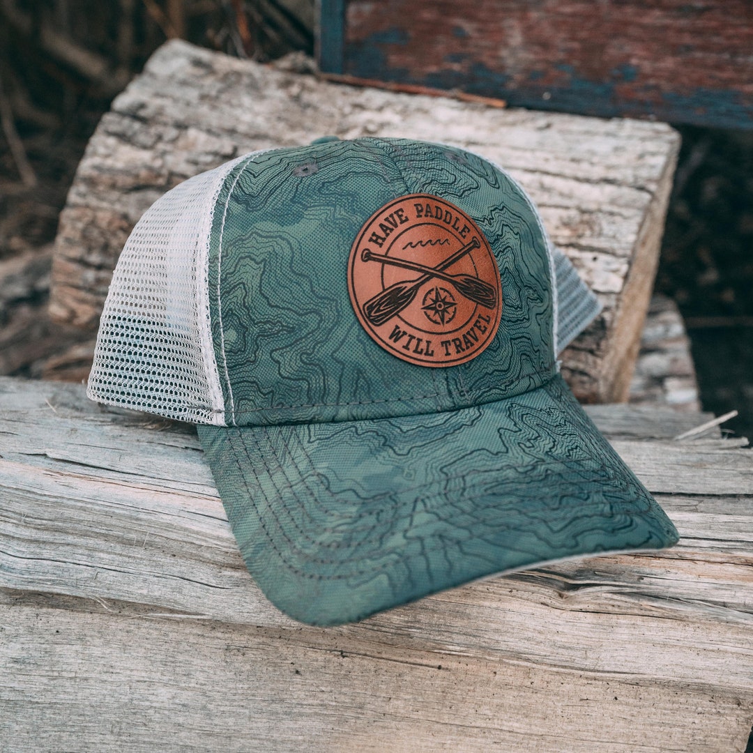 Have Paddle - Will Travel, Canoeing Hat Kayaking Hat, Kayak, Leather ...