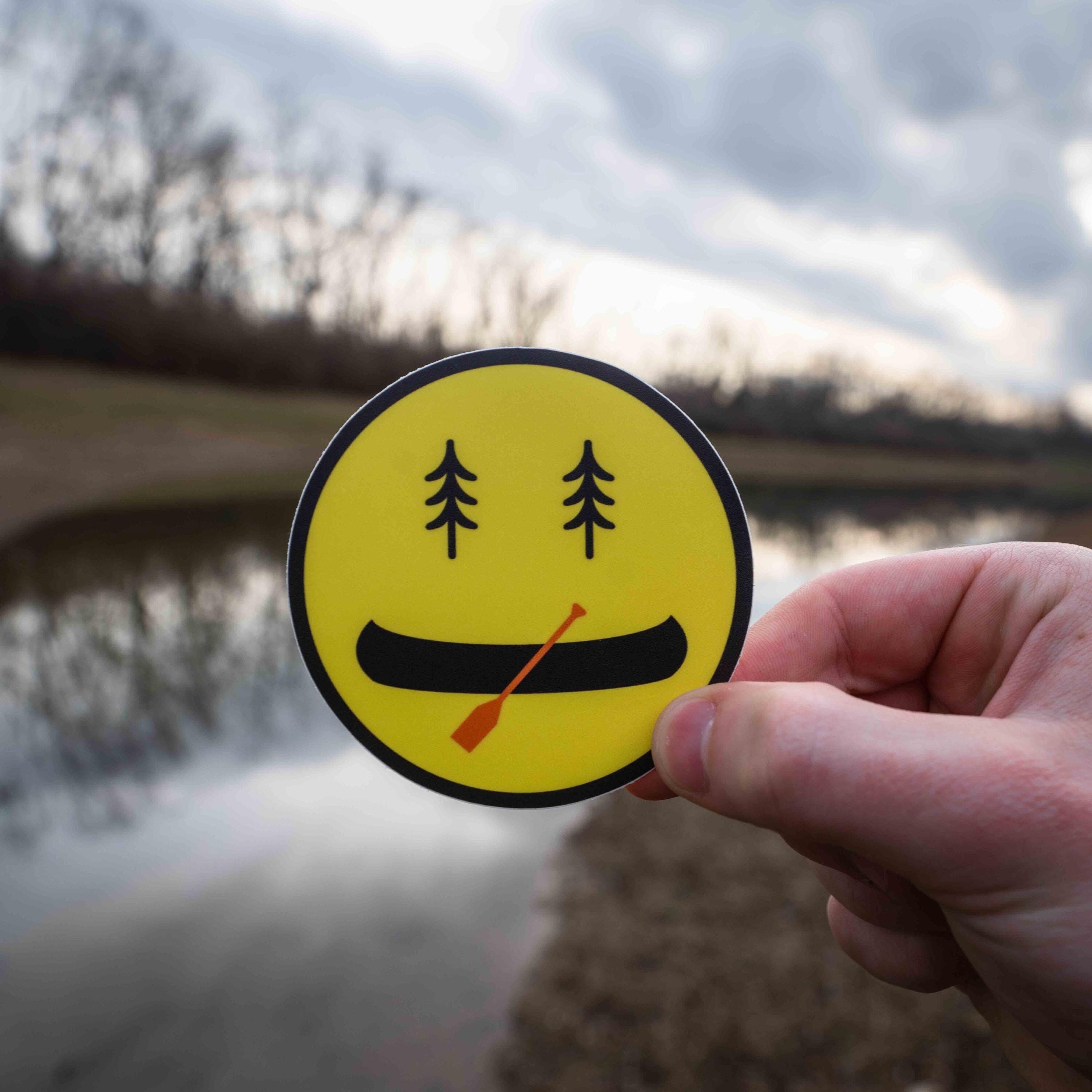 Happy Canoeing Sticker, Canoe Sticker, Paddling, Paddler, Canoeing ...