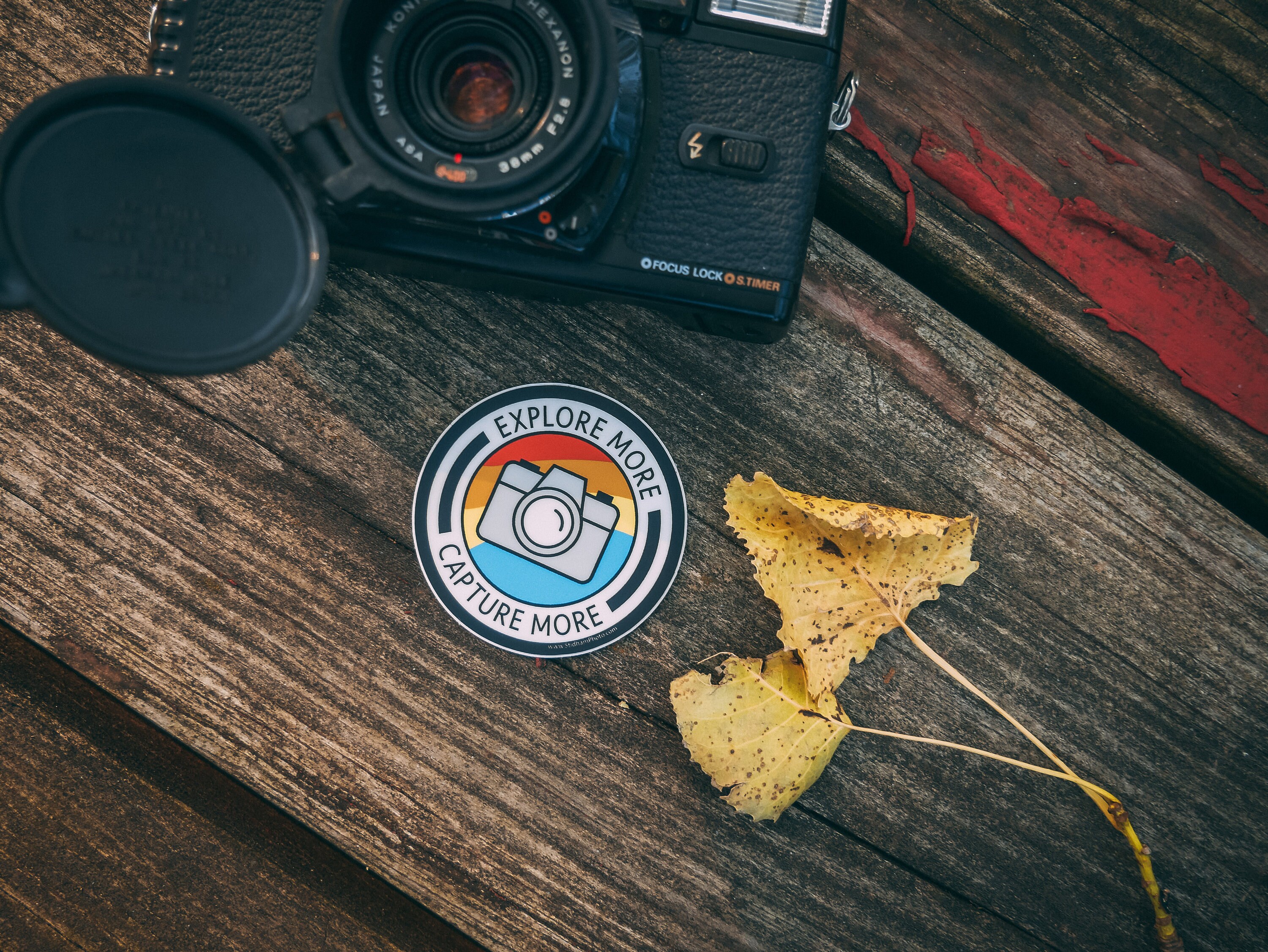 Explore More - Camera - Photography Sticker, Hydro Flask Sticker ...