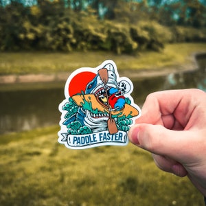 Paddle Faster, Kayak Sticker, Kayaking Sticker, Kayak Decal, Water ...