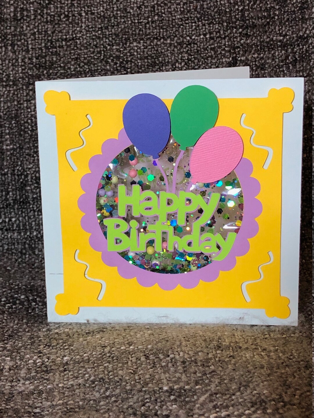 Happy Birthday Square Card - Etsy