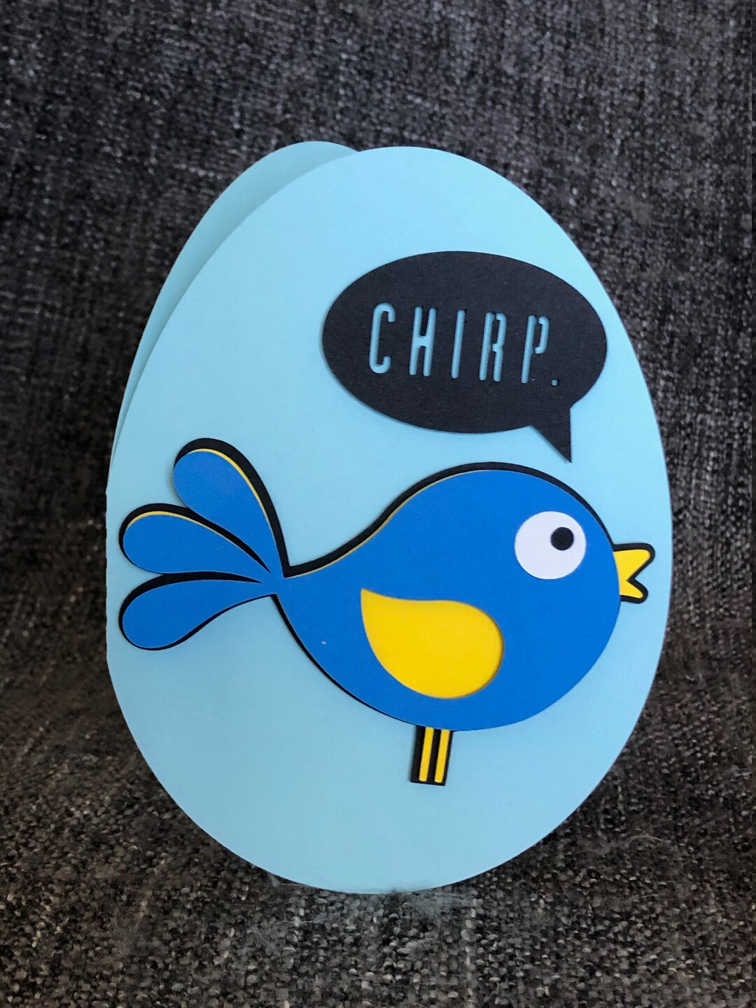 Chirp Bird Card - Etsy
