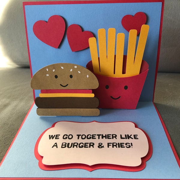 Hamburger Card - Etsy