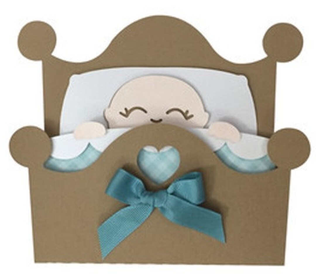 Baby in Crib Card - Etsy