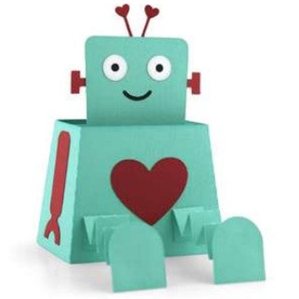 Robot Greeting Card - Etsy