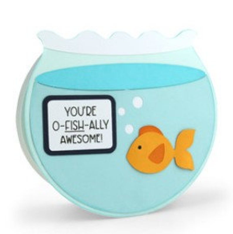 O-fish-ally Awesome Card - Etsy