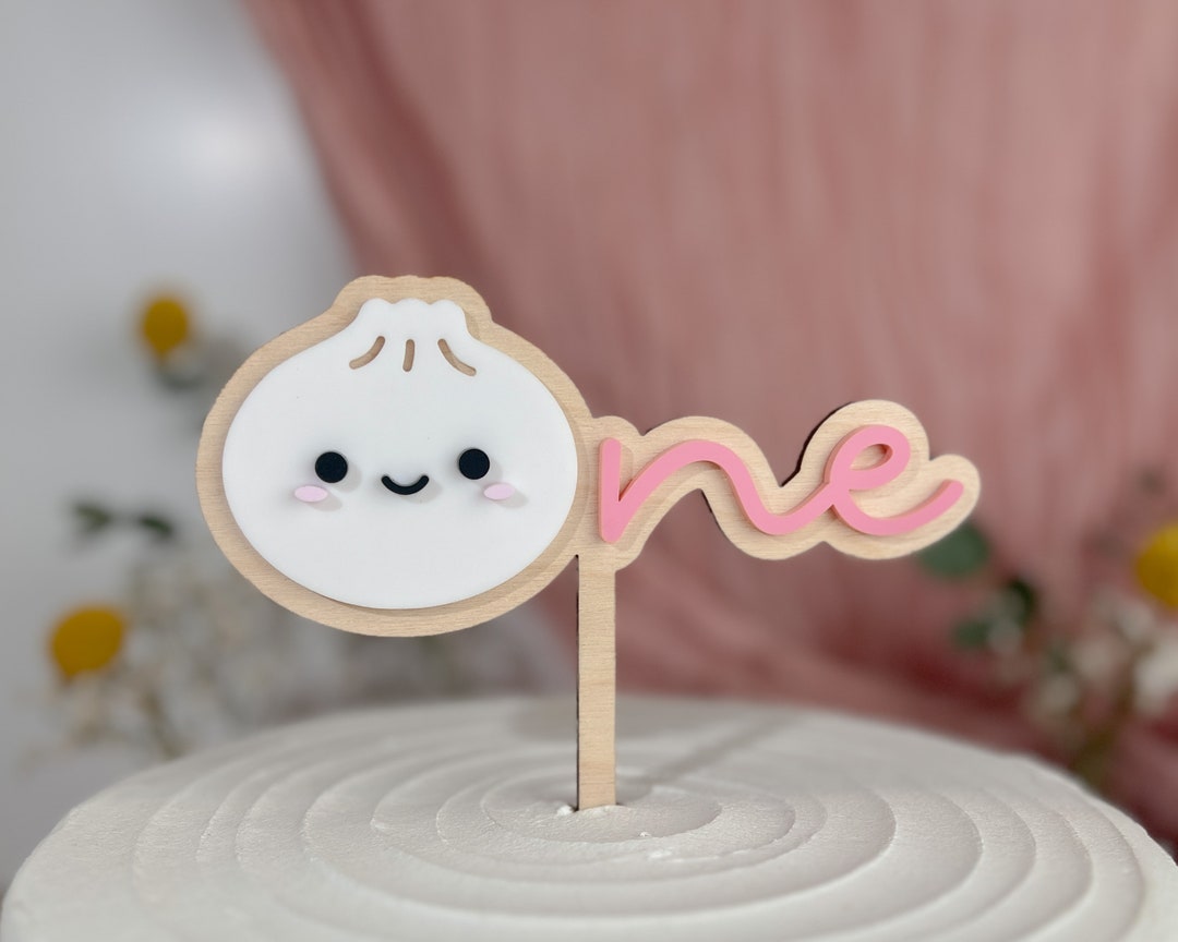 Dumpling Cake Topper | One Year Old | Xiao Long Bao | Birthday | Baby ...