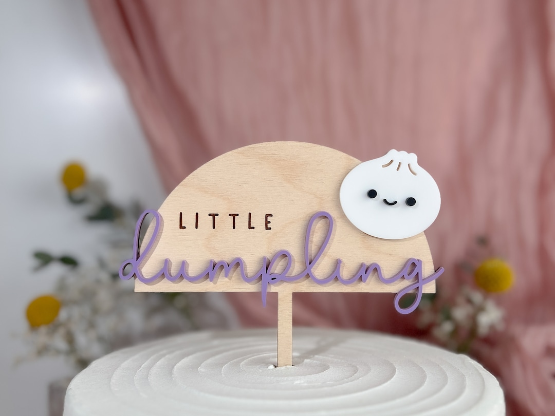 Little Dumpling Cake Topper | Xiao Long Bao | Birthday | Baby Dumpling ...