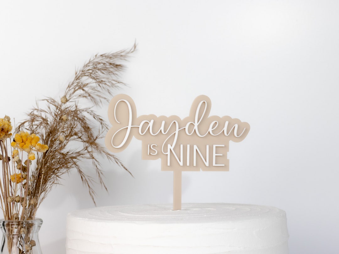 Custom Birthday Cake Topper | Customized Birthday Cake Topper | Baby ...