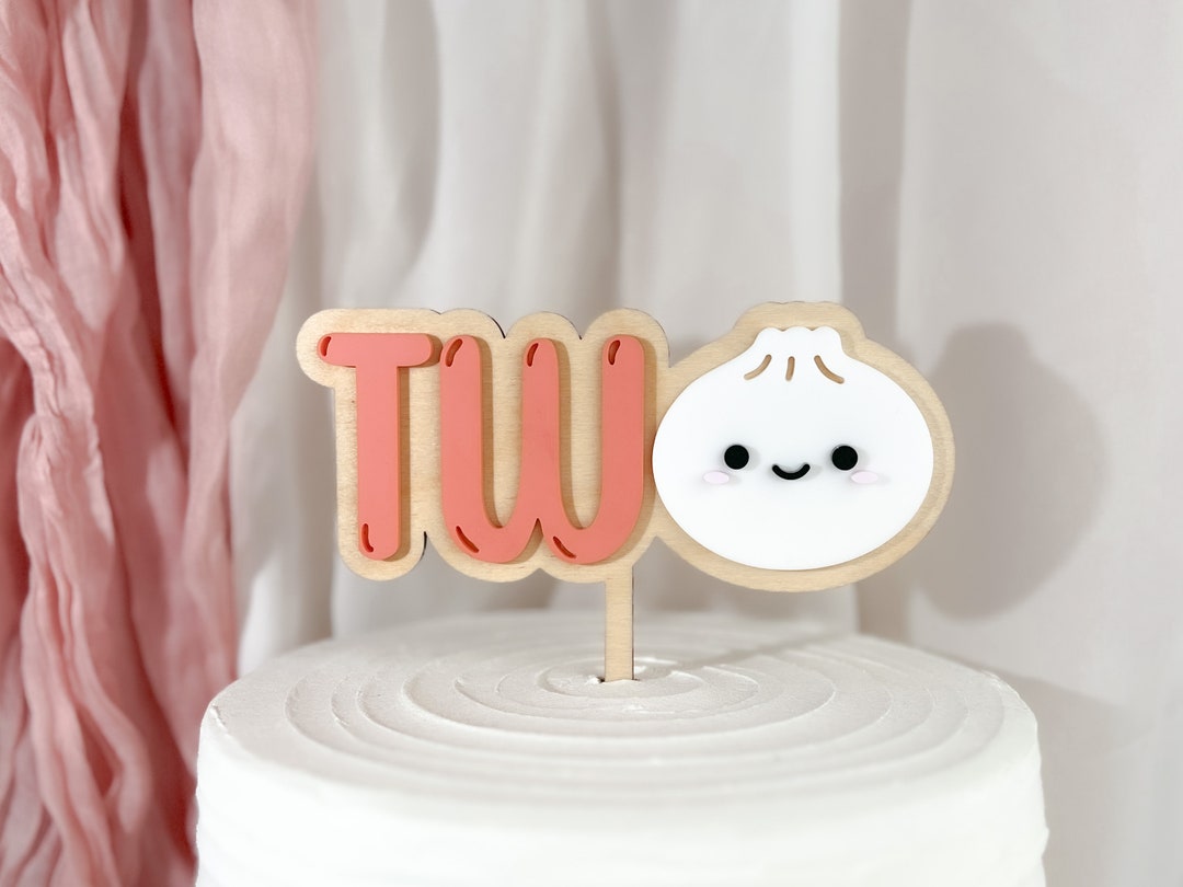 Dumpling Cake Topper | Two Year Old | Xiao Long Bao | Birthday | Baby ...