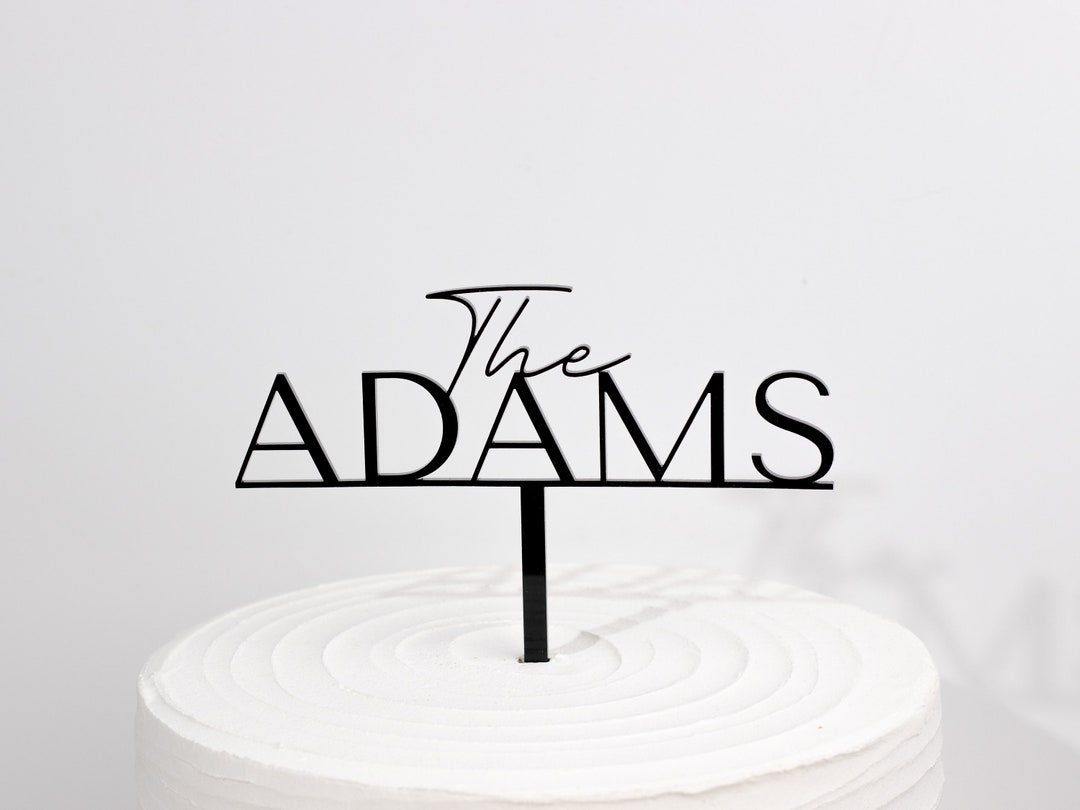 Wedding Cake Topper | Event Cake Topper | Wedding | Classic | Modern ...