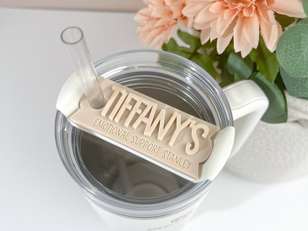 Emotional Support Tumbler Name Plate | Custom Stanley Name Plate ...