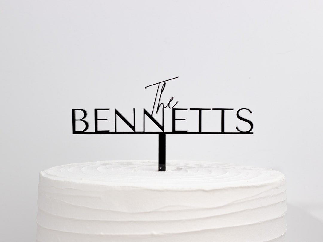 Wedding Cake Topper | Event Cake Topper | Wedding | Classic | Modern ...